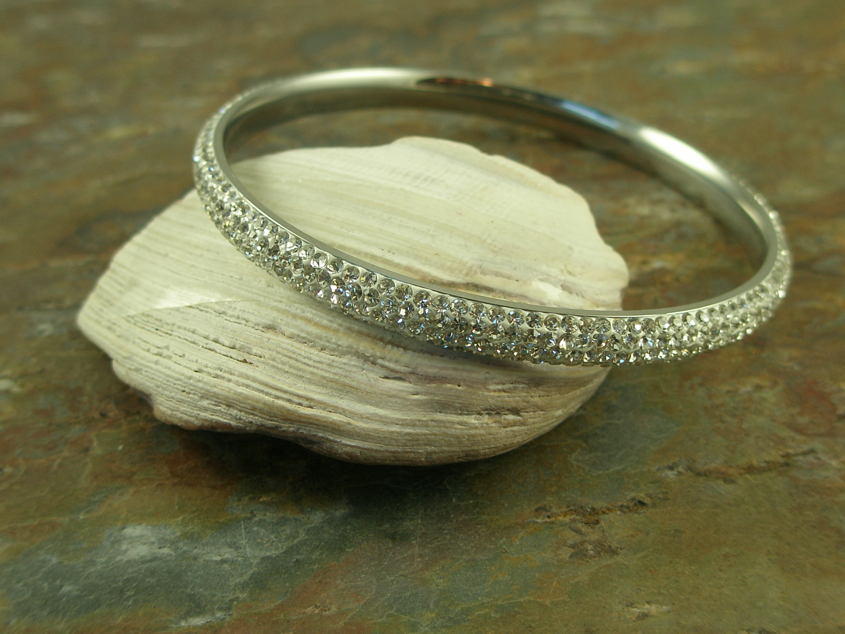 Swarovski Crystal Bangle Bracelet/Shine Like A Diamond
